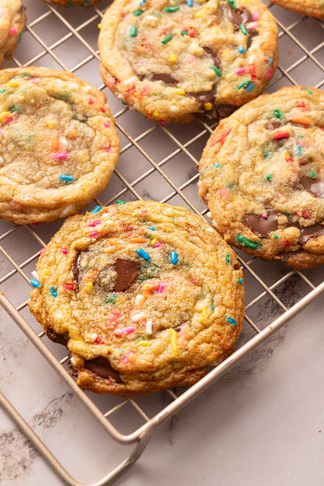 One Bowl Chocolate Chip Sprinkle Cookies Recipe - One Bowl Bakery