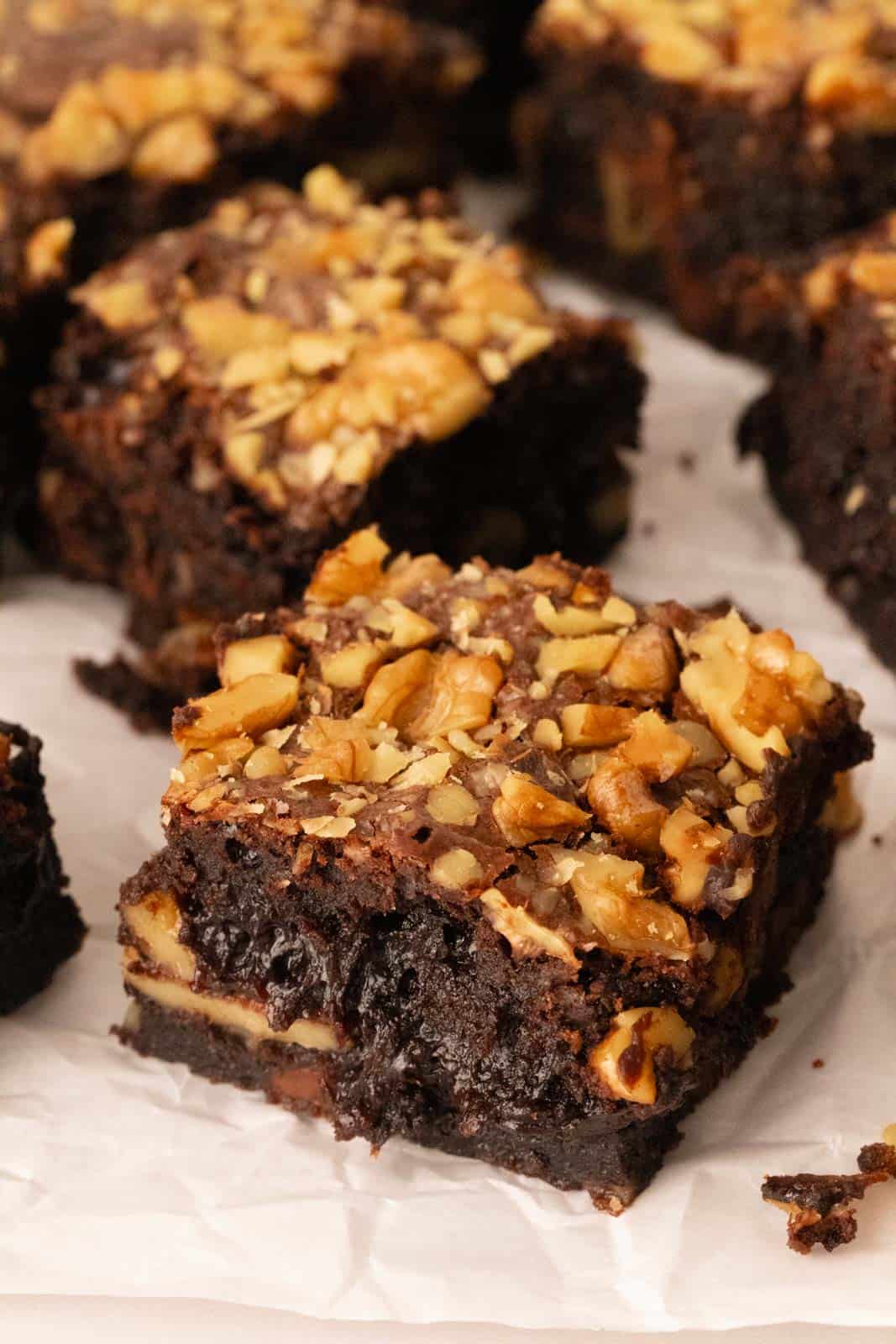 Fudgy Chocolate Walnut Brownies (One Bowl Recipe) - One Bowl Bakery