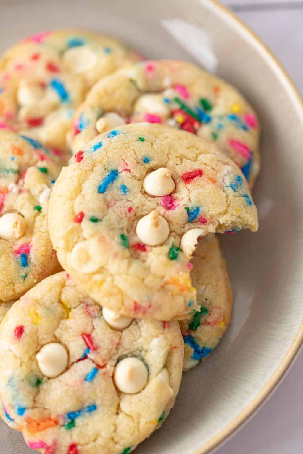 Birthday Sugar Cookies (Birthday Cake Cookie) Recipe - One Bowl Bakery