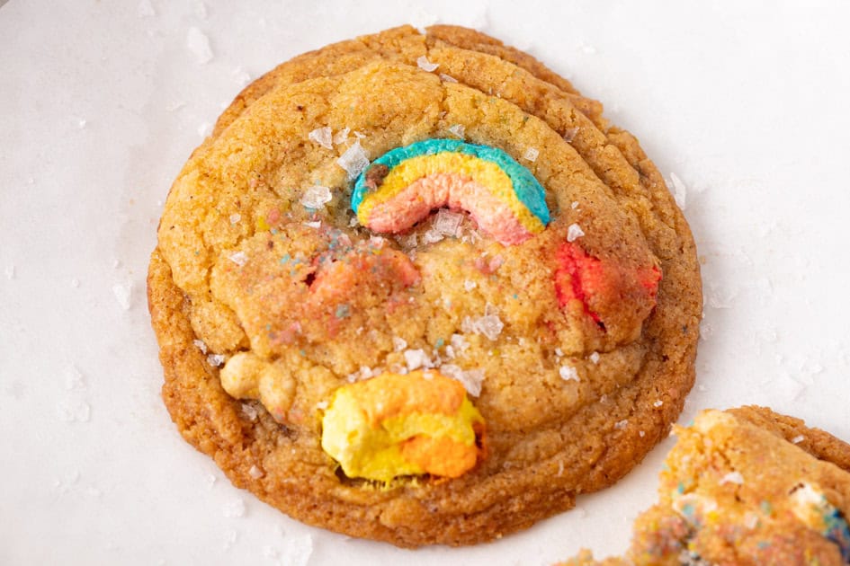 Easy Lucky Charms Cookies with Cereal and Marshmallow - One Bowl Bakery