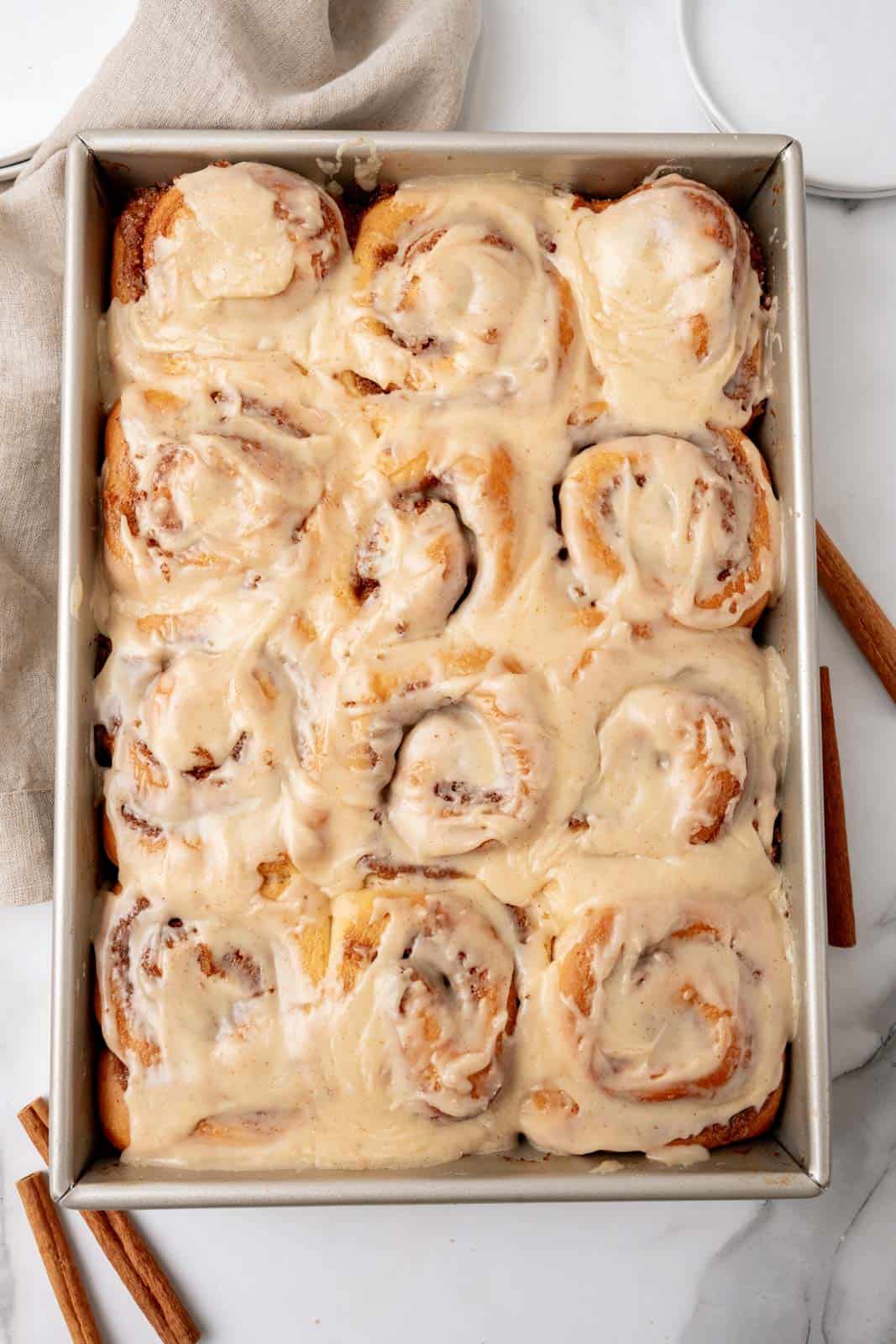 Homemade Maple Cinnamon Rolls Recipe with Icing - One Bowl Bakery